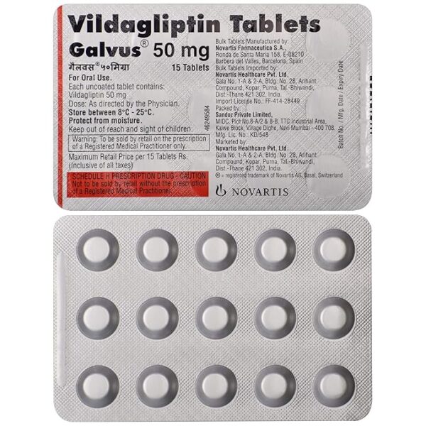 GALVUS 50 TAB 15'S - Lakshmi Agency - Medicine Distributor